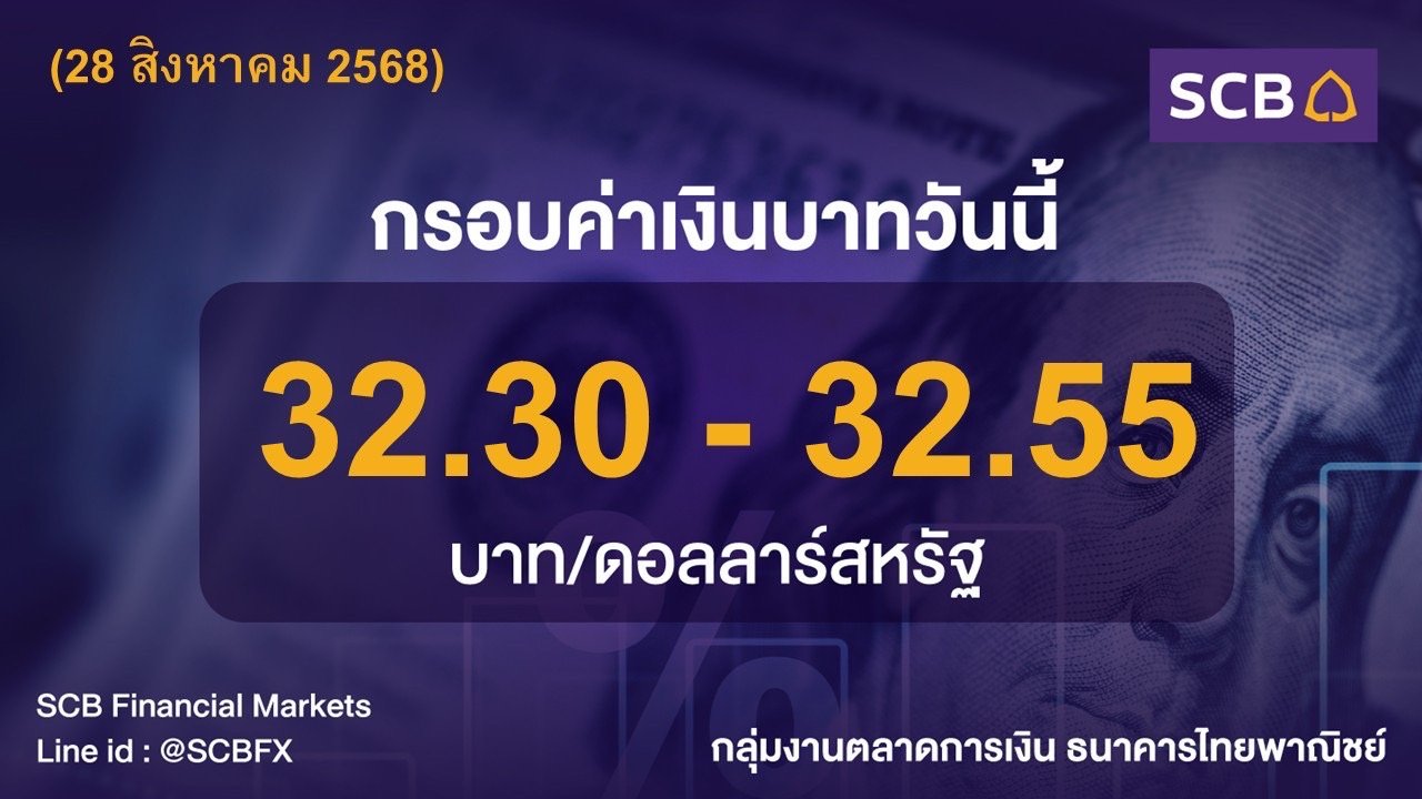 ค่าเงินบาทวันนี้ 28 ส.ค. 2568 | Share2Trade